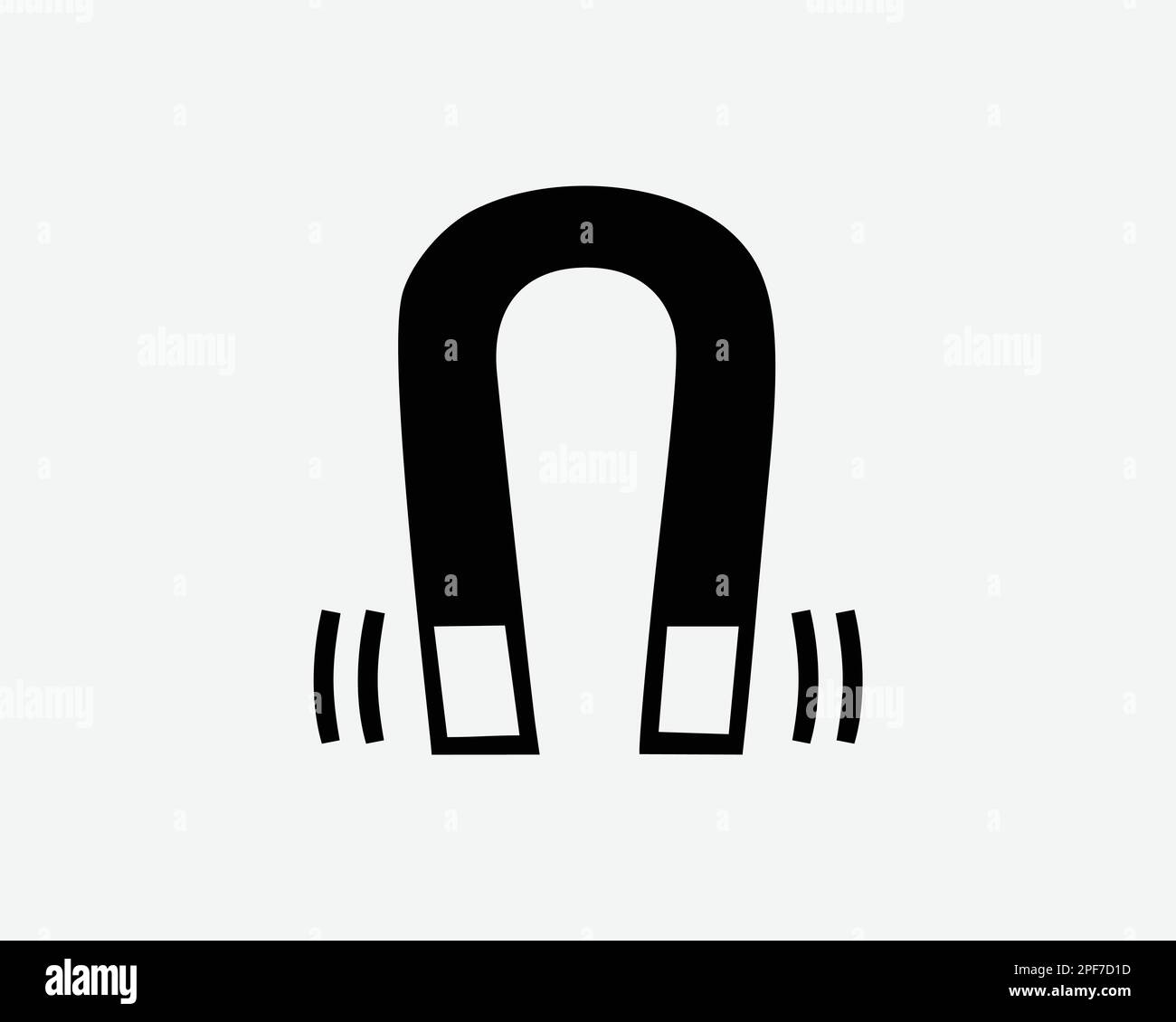 Strong Magnetic Field Icon Symbol Premium Quality Vector Image ...