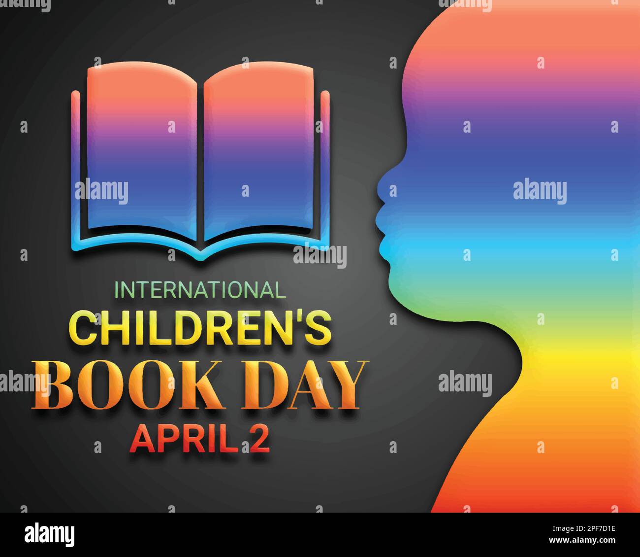 International Children's Book Day. Vector illustration of a background ...
