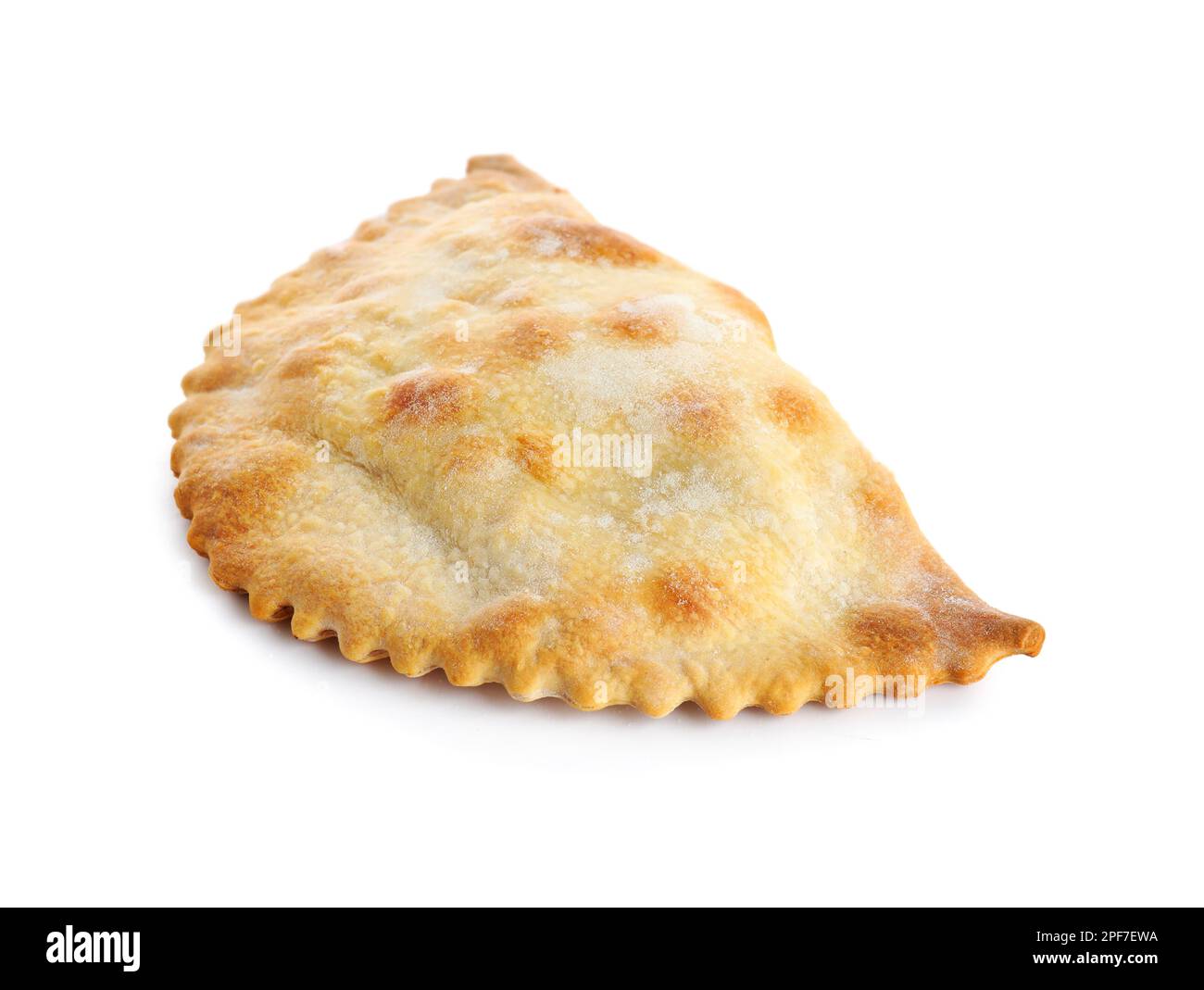 Baked meat empanada isolated on white background Stock Photo - Alamy