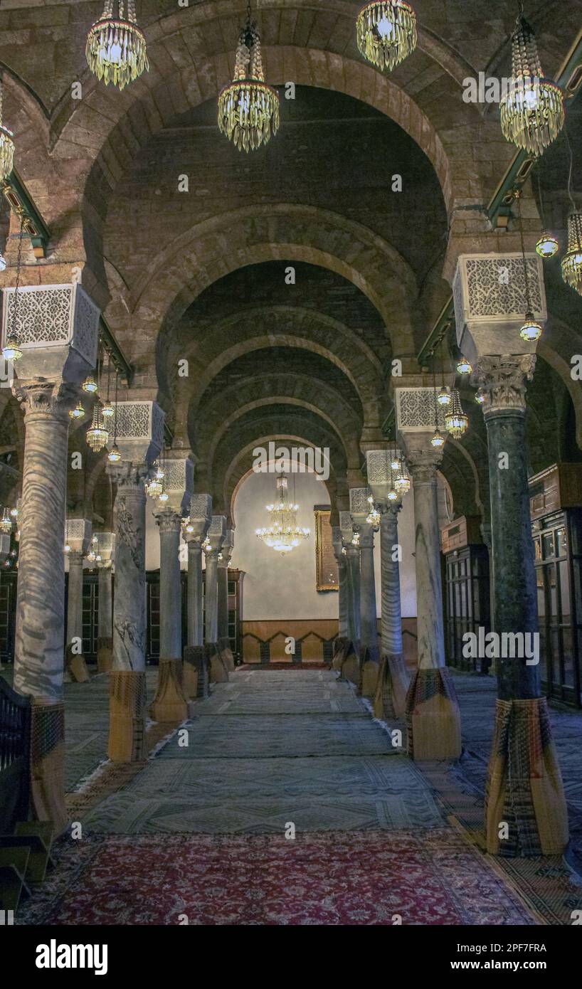 The Historic Zitouna Mosque. Tunisian Heritage in the Medina of Tunis ...