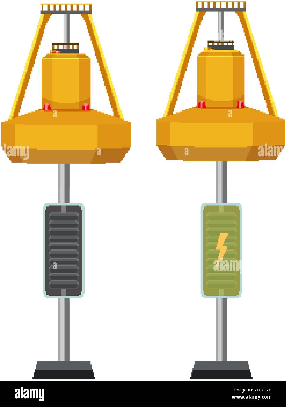 Wave energy converter buoy illustration Stock Vector Image & Art - Alamy