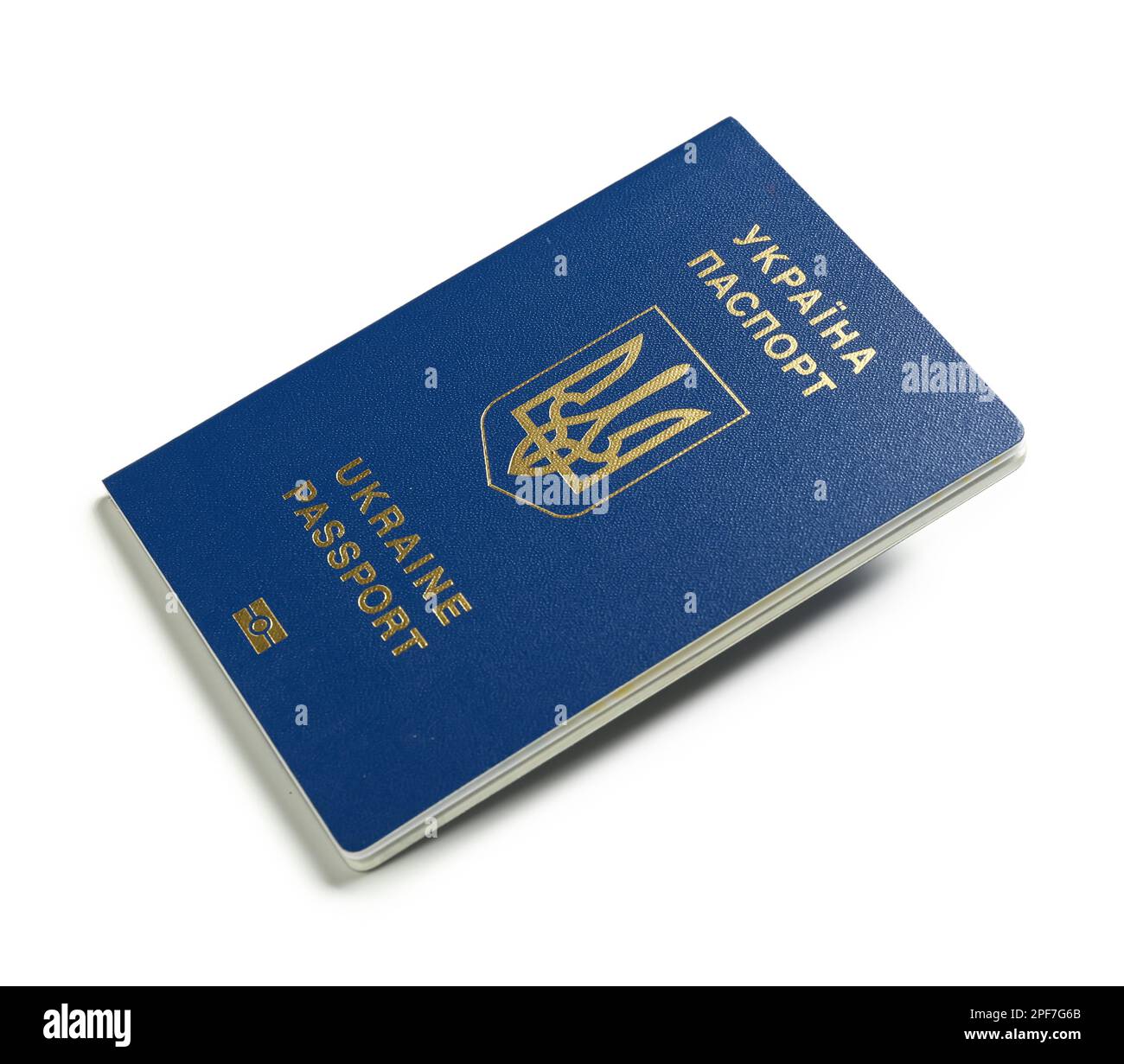Ukrainian passport on white background Stock Photo - Alamy