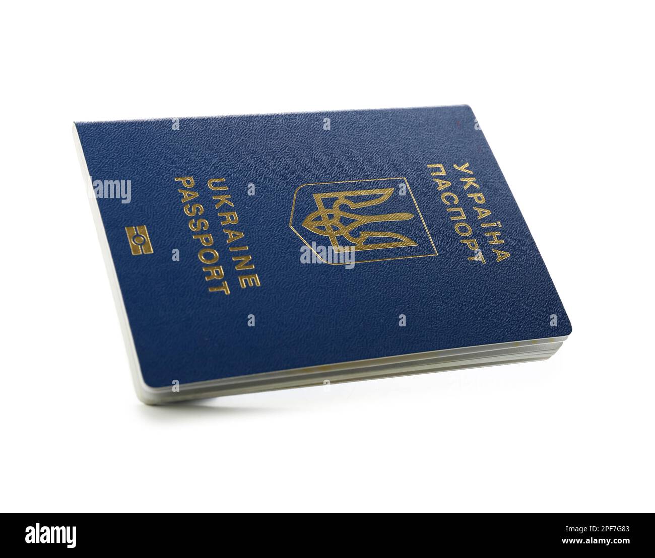 Ukrainian passport on white background Stock Photo - Alamy