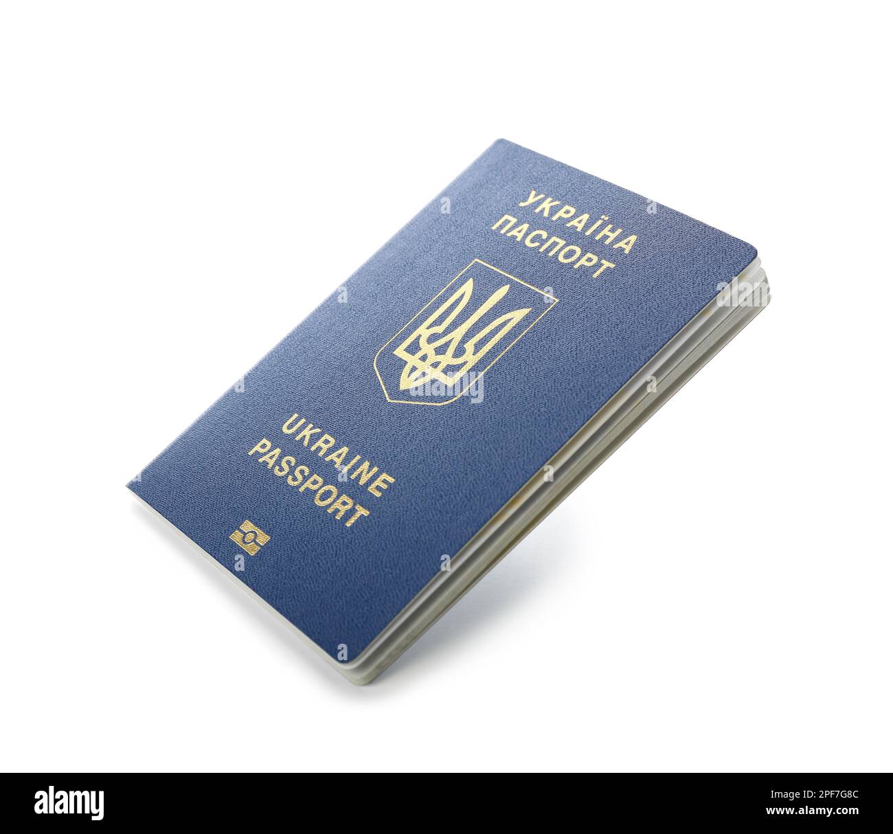 Ukrainian passport on white background Stock Photo - Alamy