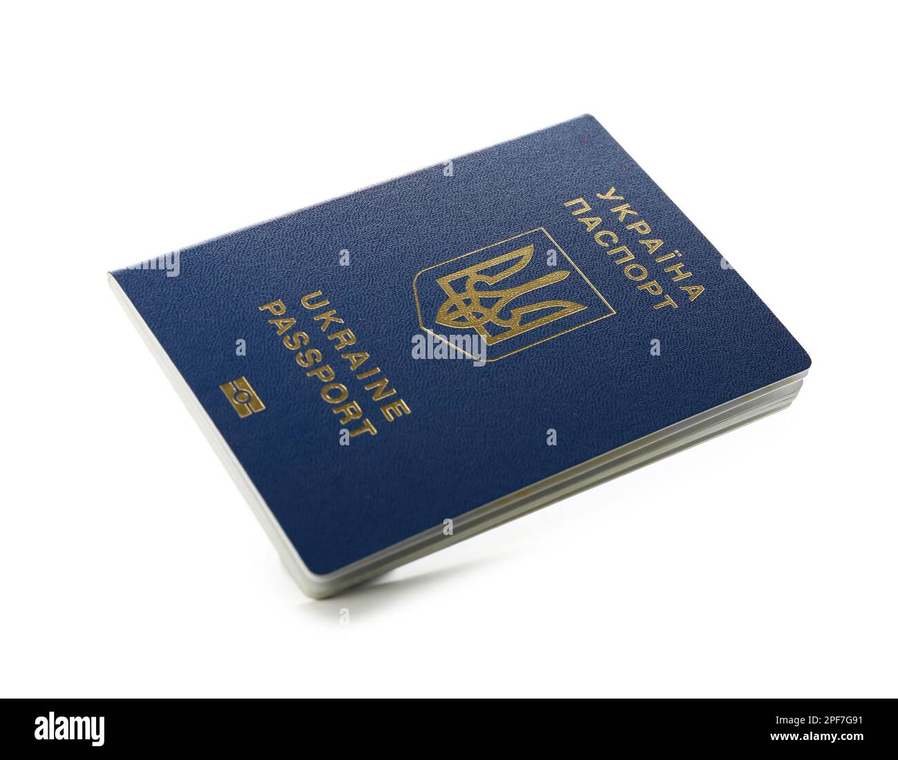 Ukrainian passport on white background Stock Photo - Alamy