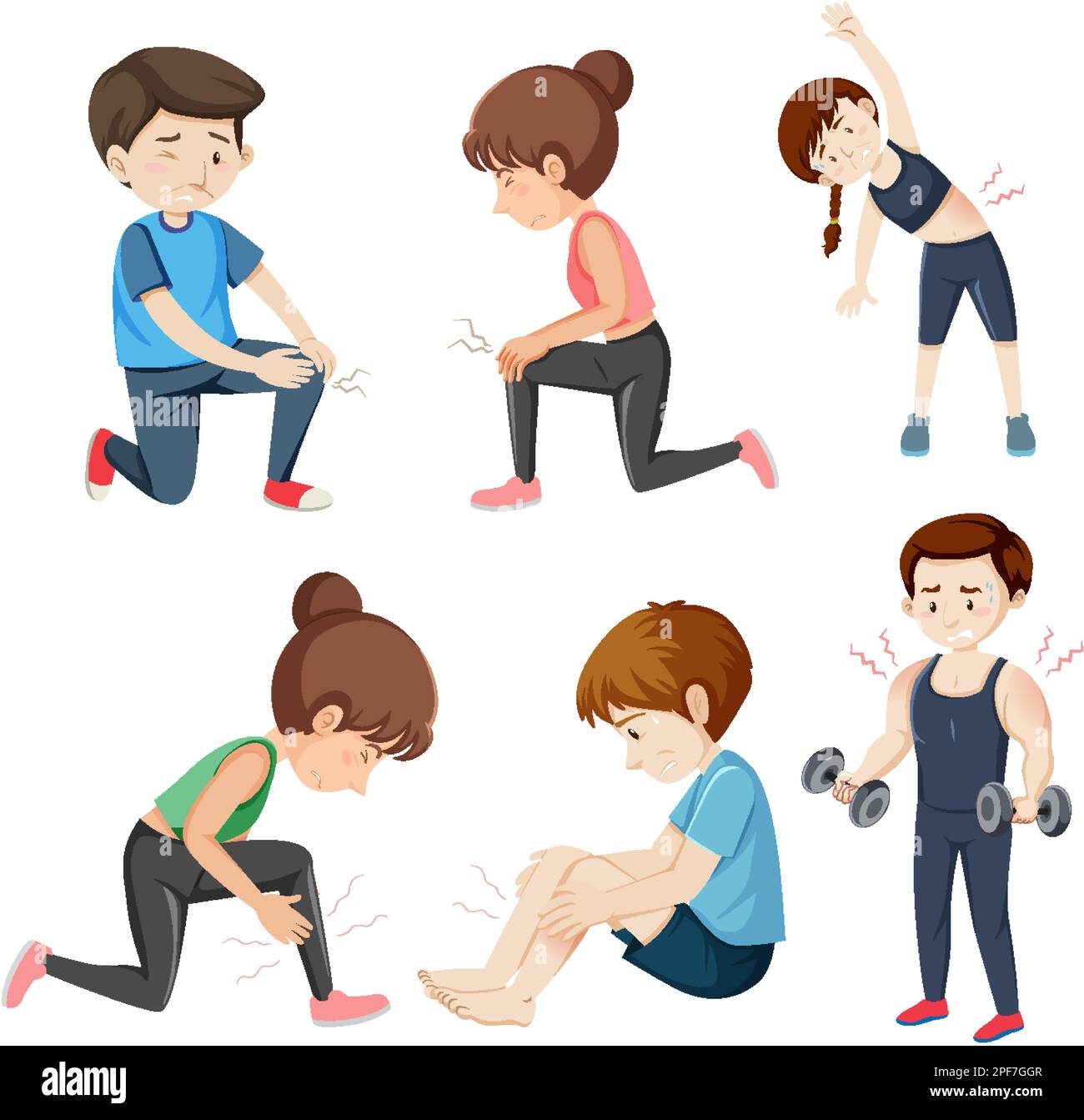 People Exercising Clip Art