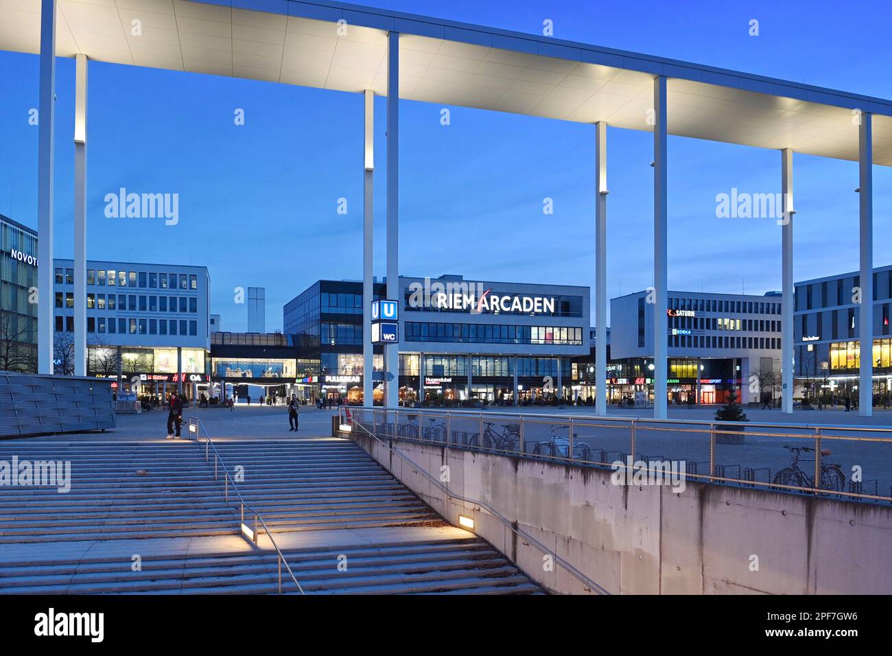 Munich, Deutschland. 16th Mar, 2023. Riem Arcaden shopping center in ...
