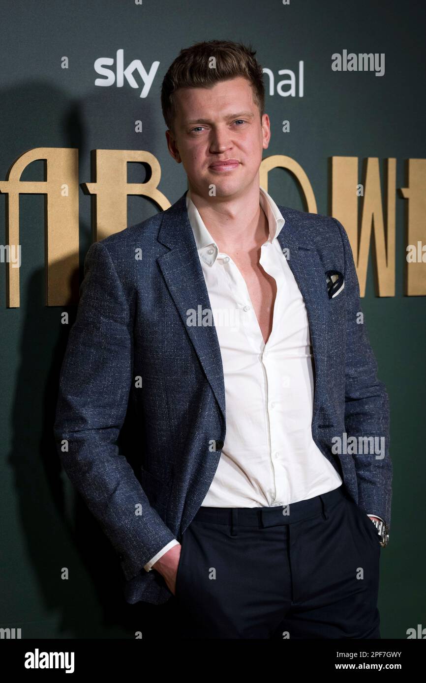 Chris Baber poses for photographers upon arrival at the UK premiere of ...