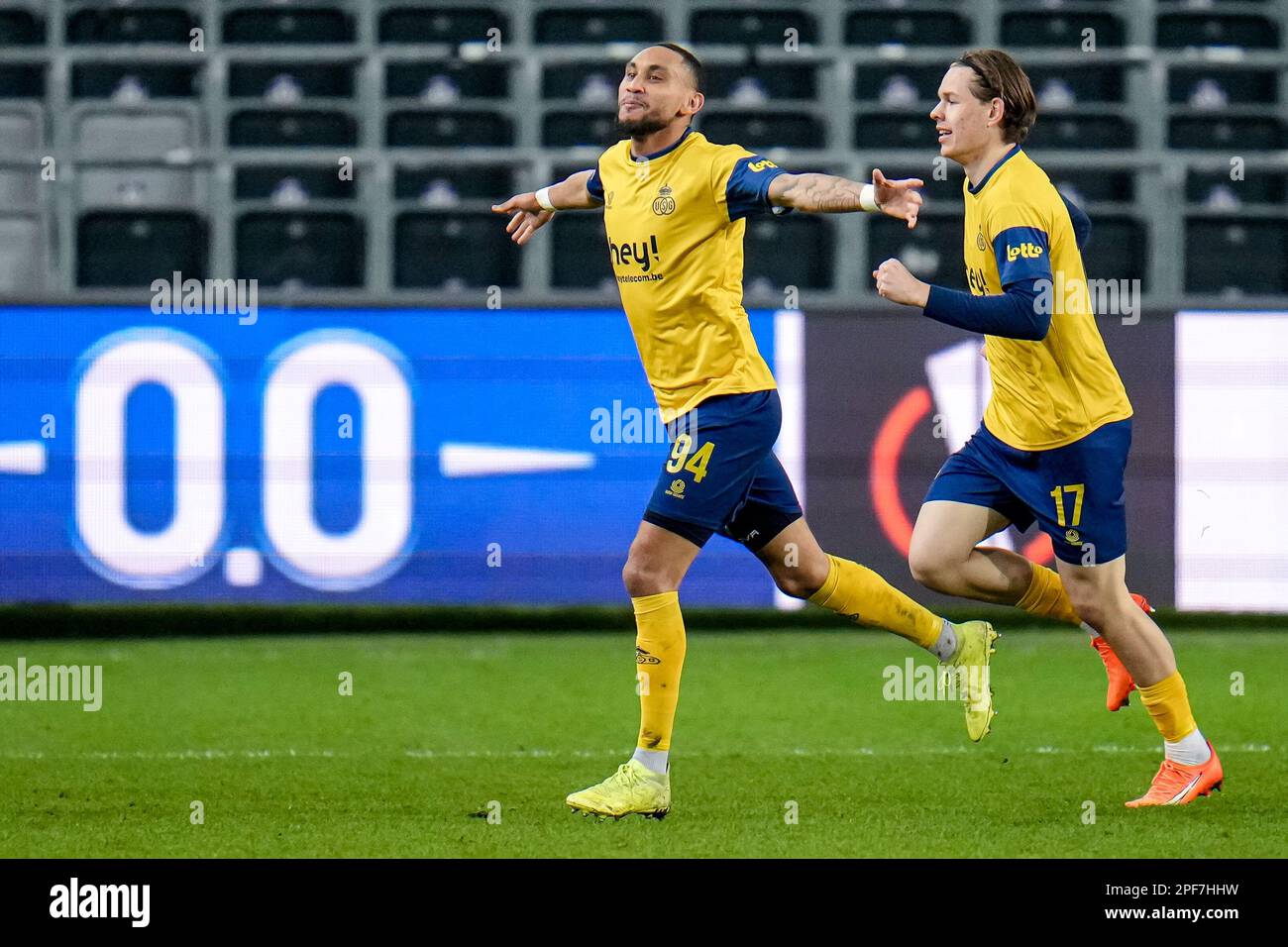 BRUSSELS, BELGIUM - MARCH 16: Loic Lapoussin of Royale Union Saint ...