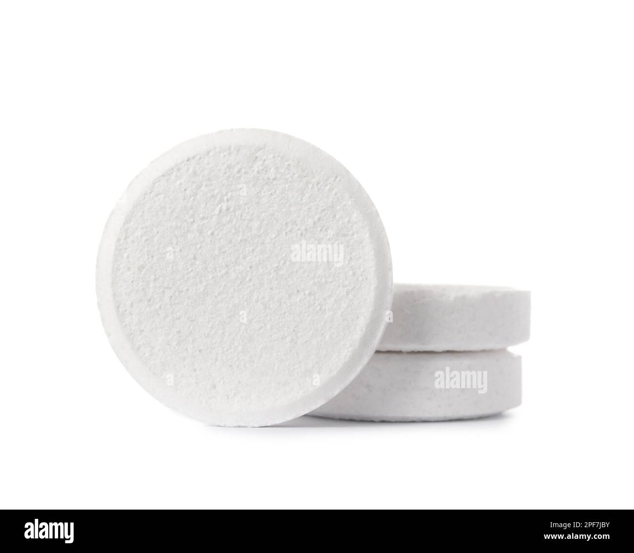 Soluble tablets isolated on white background Stock Photo - Alamy