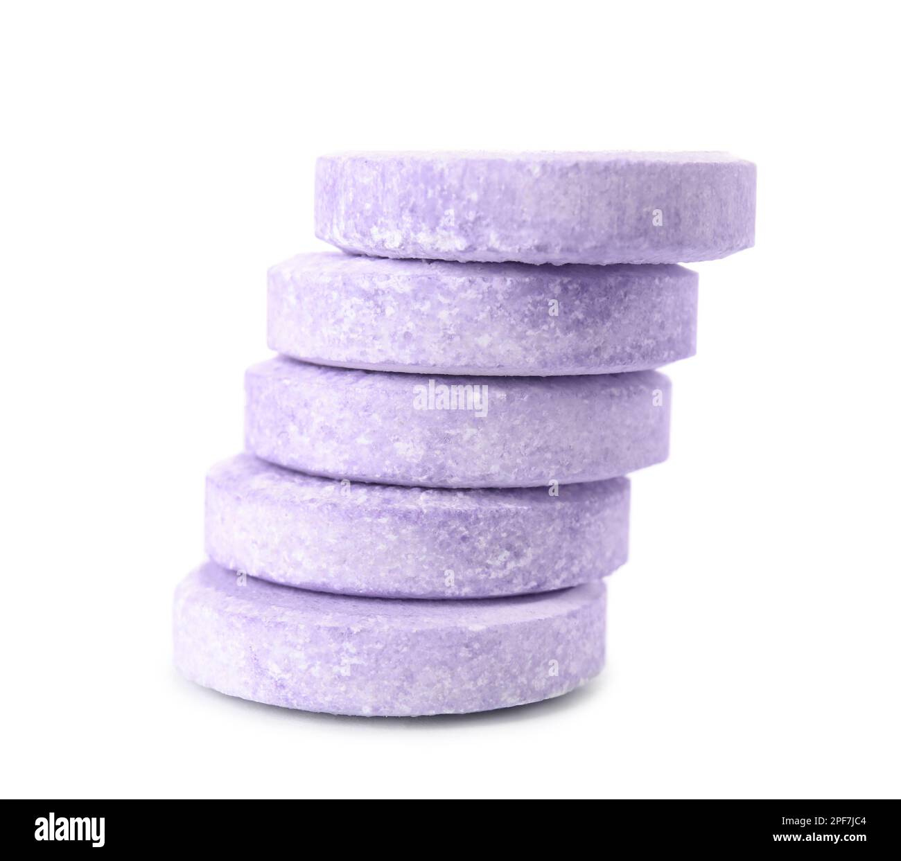 Stack of soluble tablets isolated on white background Stock Photo - Alamy