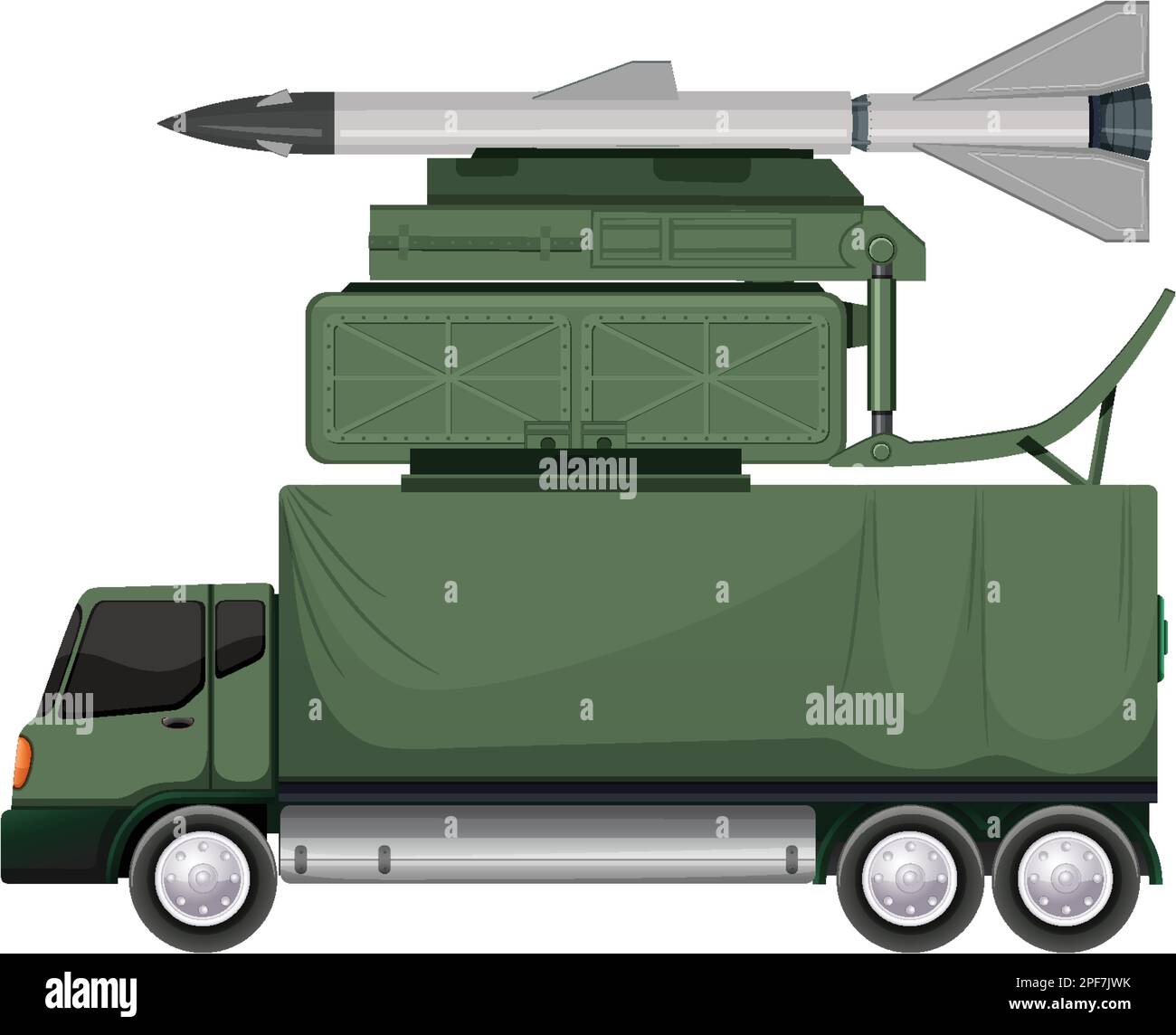 Military missile launcher vector illustration Stock Vector Image & Art ...