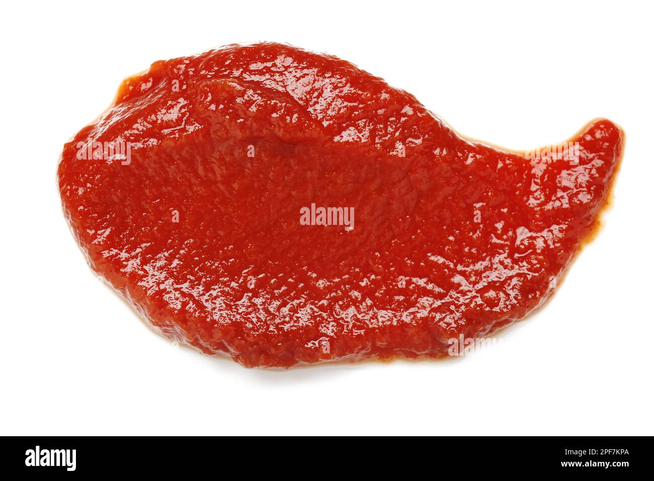 Sample of tasty tomato paste isolated on white background Stock Photo ...