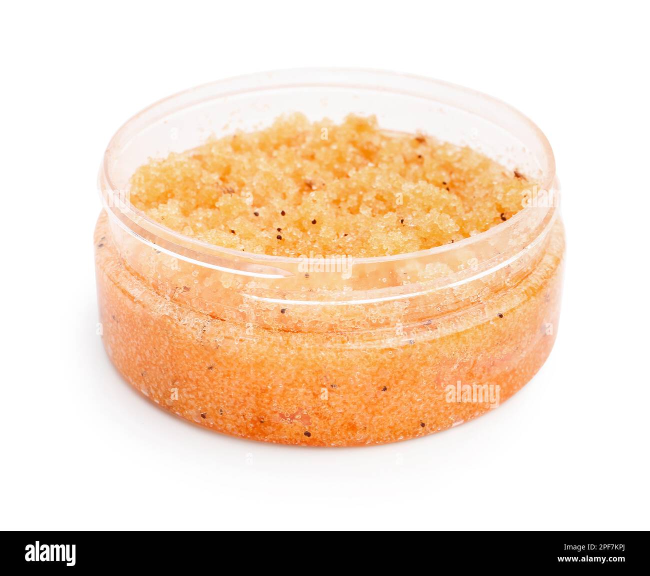 Jar of natural body scrub isolated on white background Stock Photo - Alamy