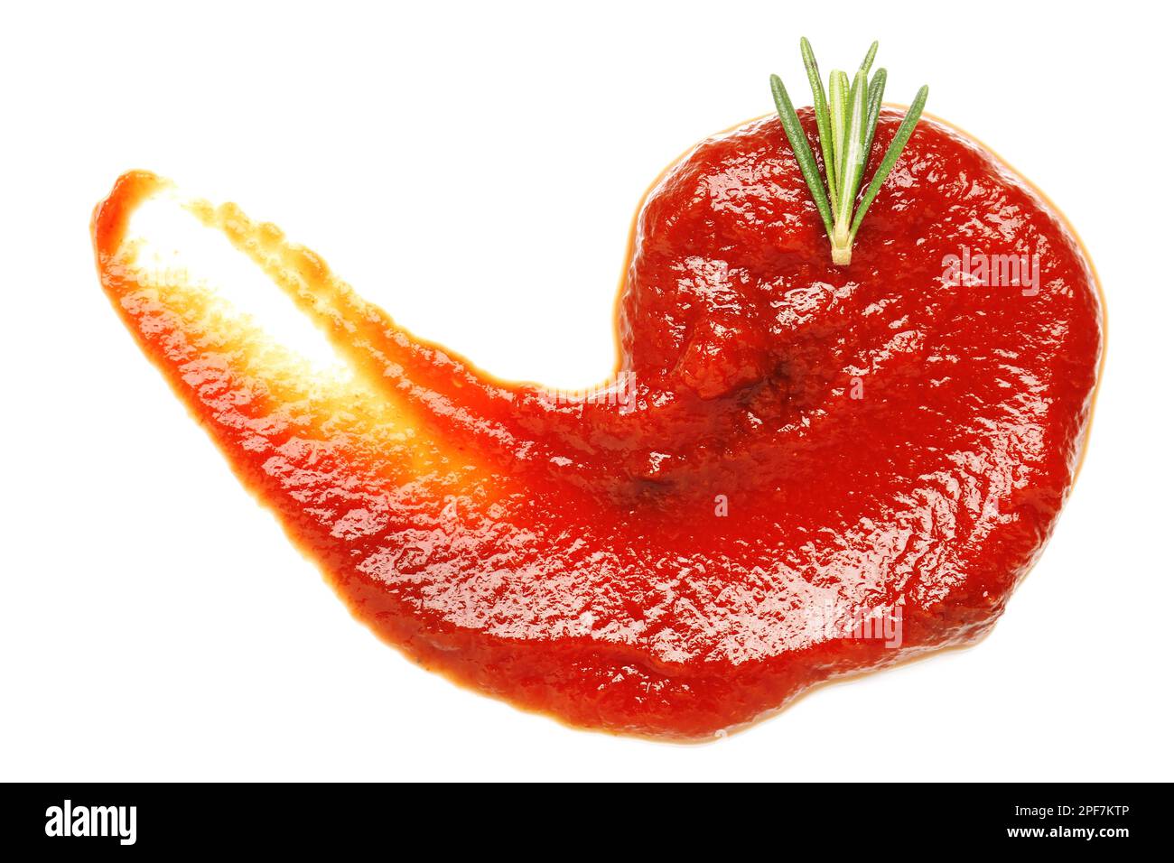 Sample of tasty tomato paste isolated on white background Stock Photo ...