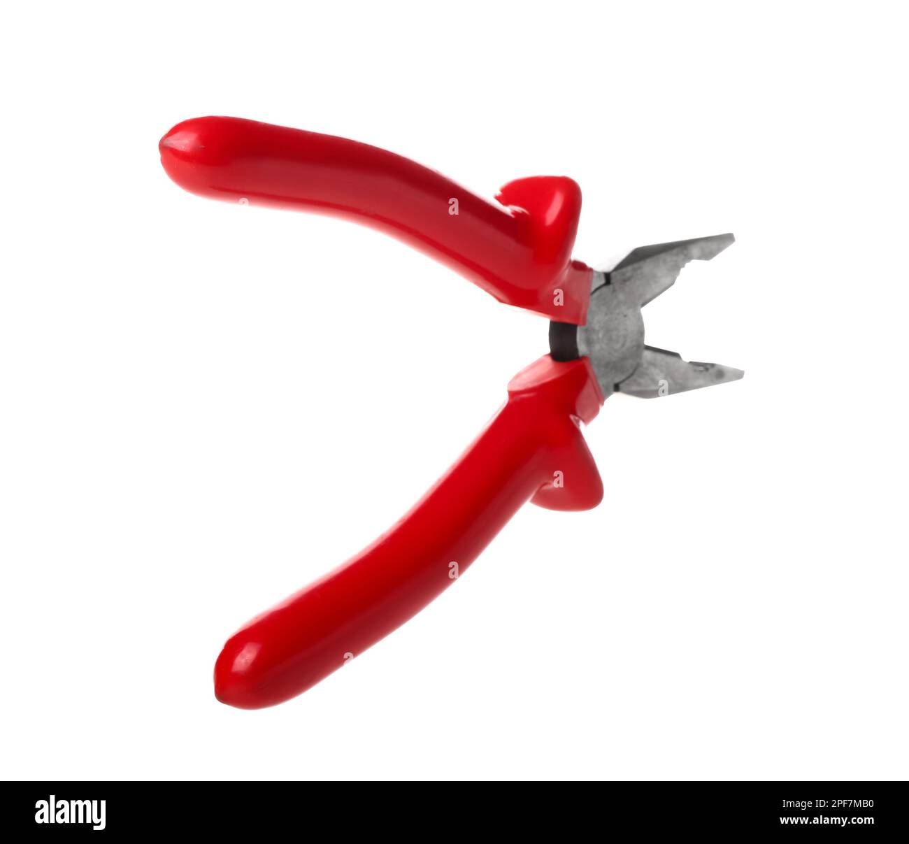 Red pliers isolated on white background Stock Photo - Alamy