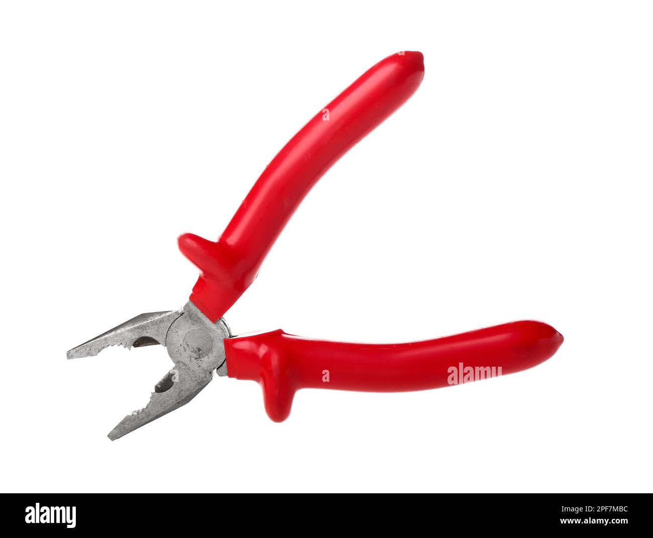 Red pliers isolated on white background Stock Photo - Alamy