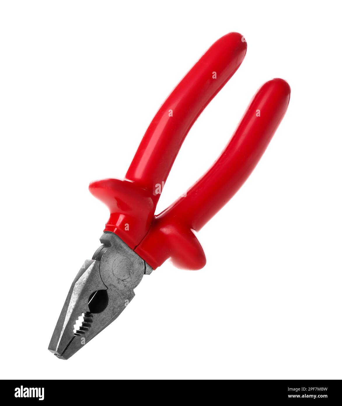 Red pliers isolated on white background Stock Photo - Alamy