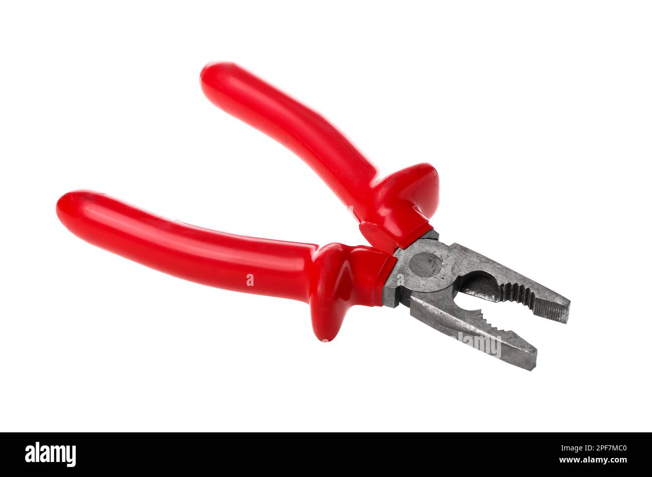 Red pliers isolated on white background Stock Photo - Alamy