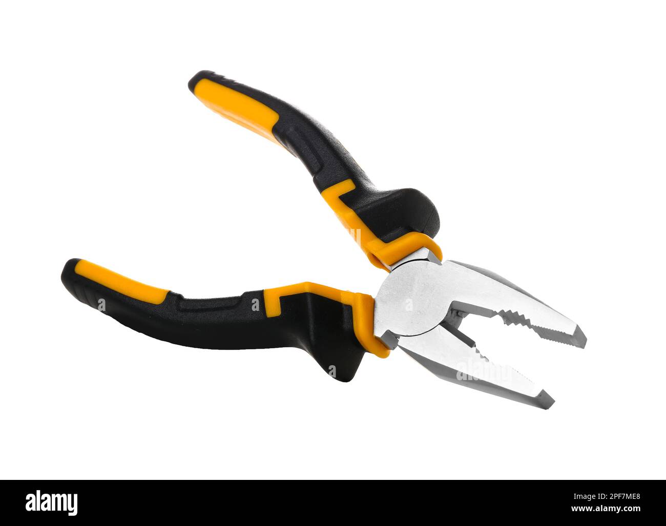 Orange pliers isolated on white background Stock Photo - Alamy