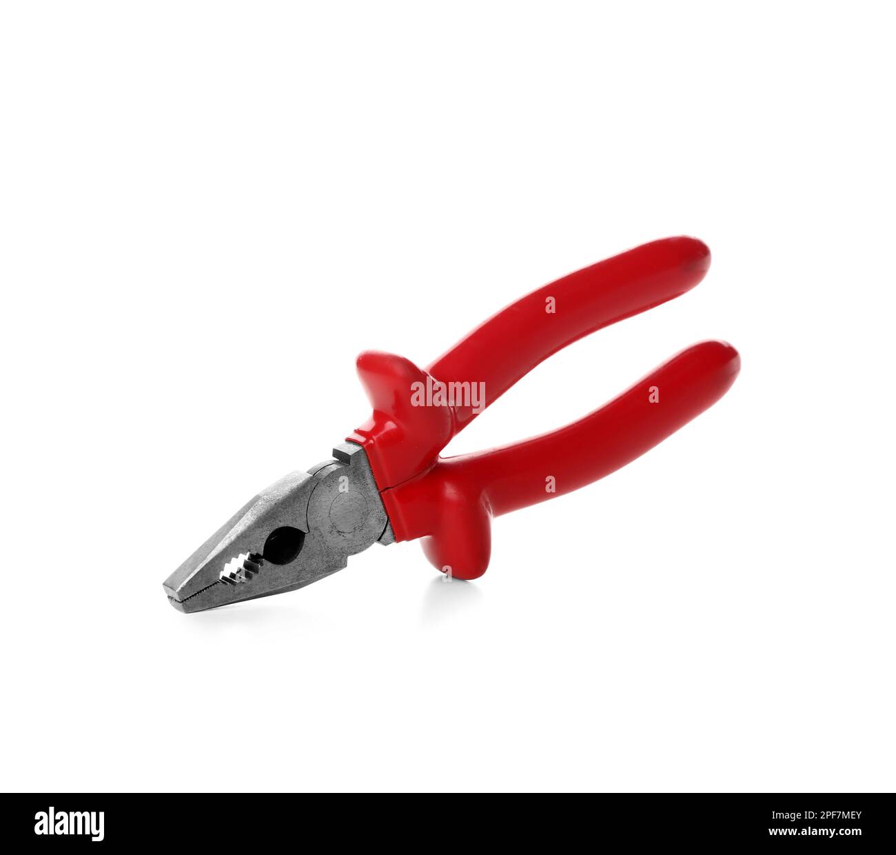 Red pliers isolated on white background Stock Photo - Alamy