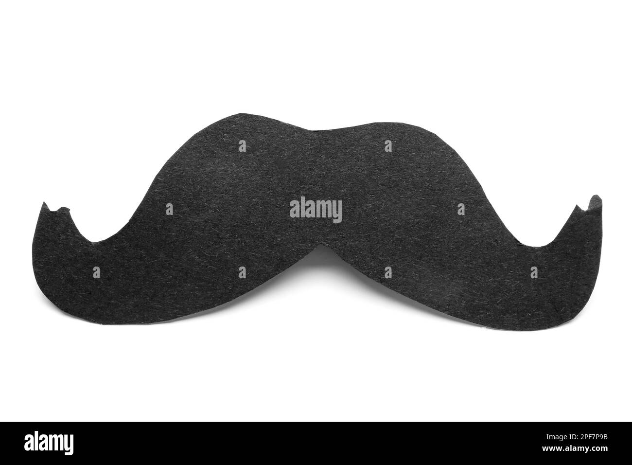 Black paper mustache isolated on white background Stock Photo - Alamy
