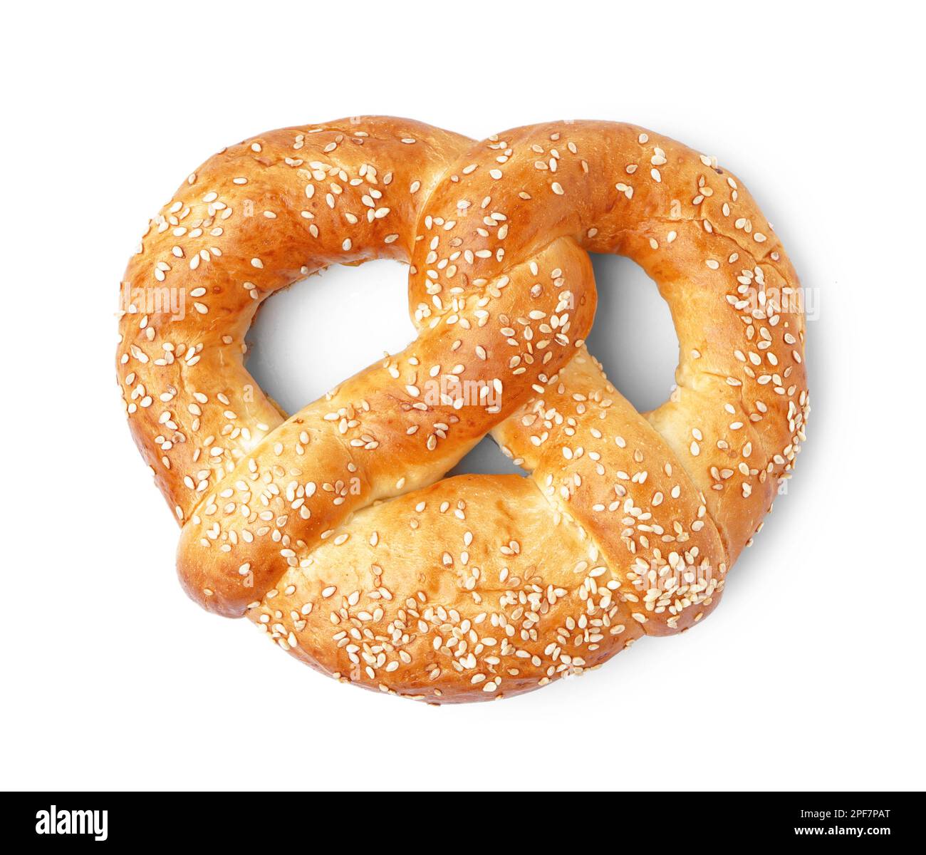 Tasty pretzel isolated on white background Stock Photo - Alamy