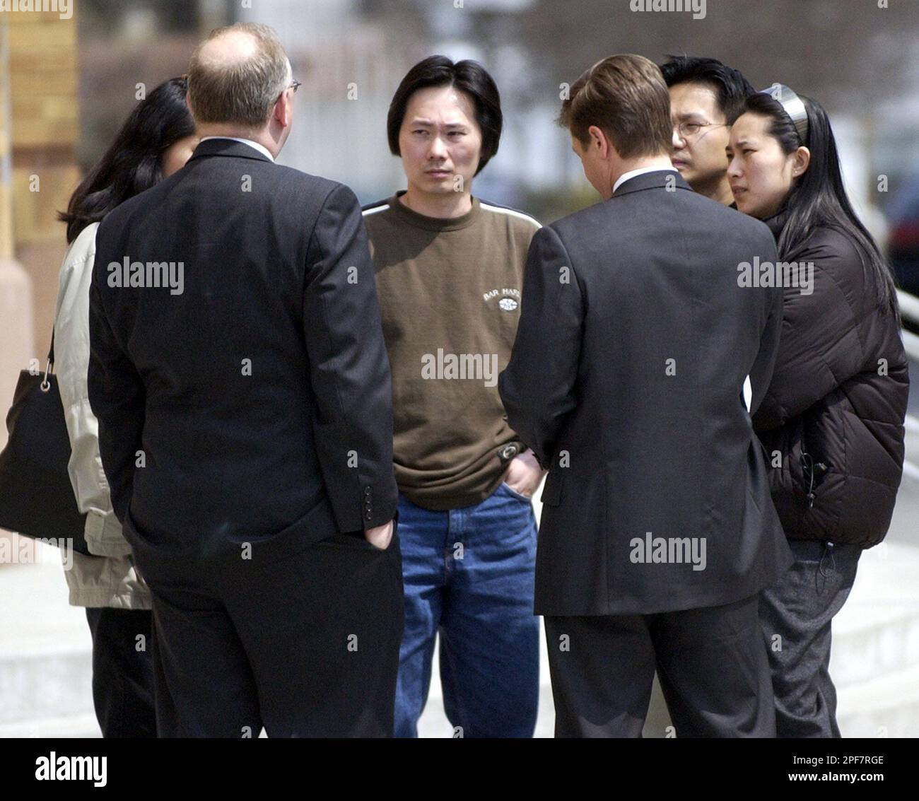 Family members and friends of victims Anne Trinh-Choy and Ching "Jimmy ...