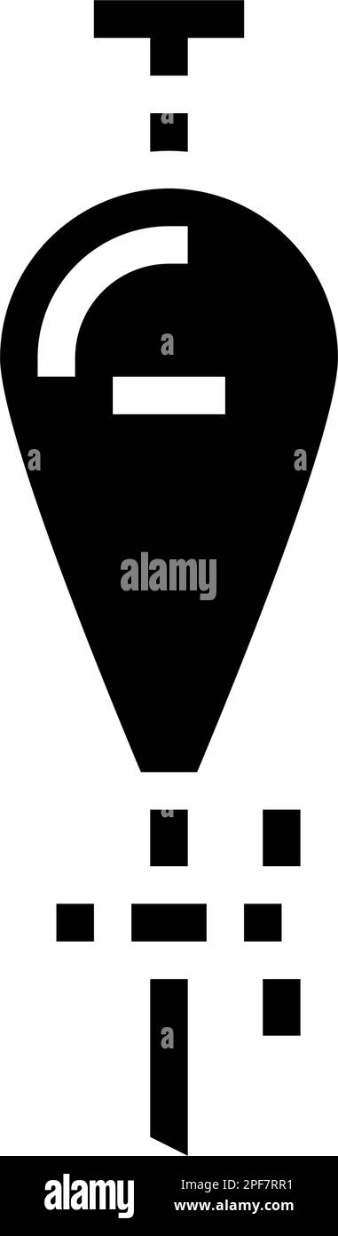 separatory funnel chemical glassware lab glyph icon vector illustration ...