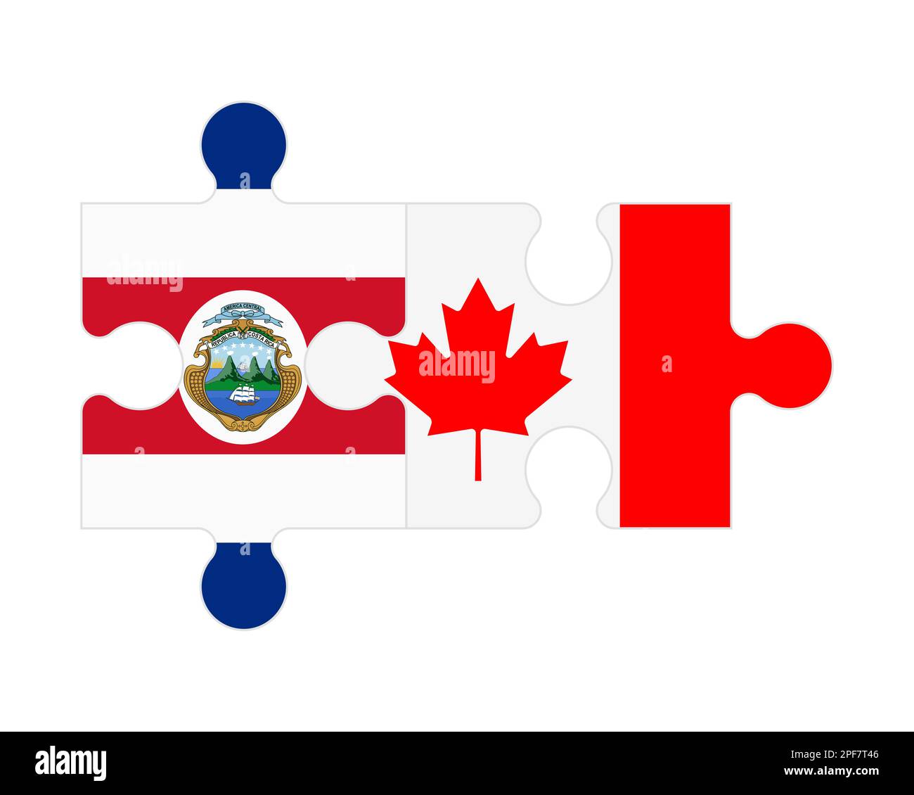 Costa rica canada flag hi-res stock photography and images - Alamy
