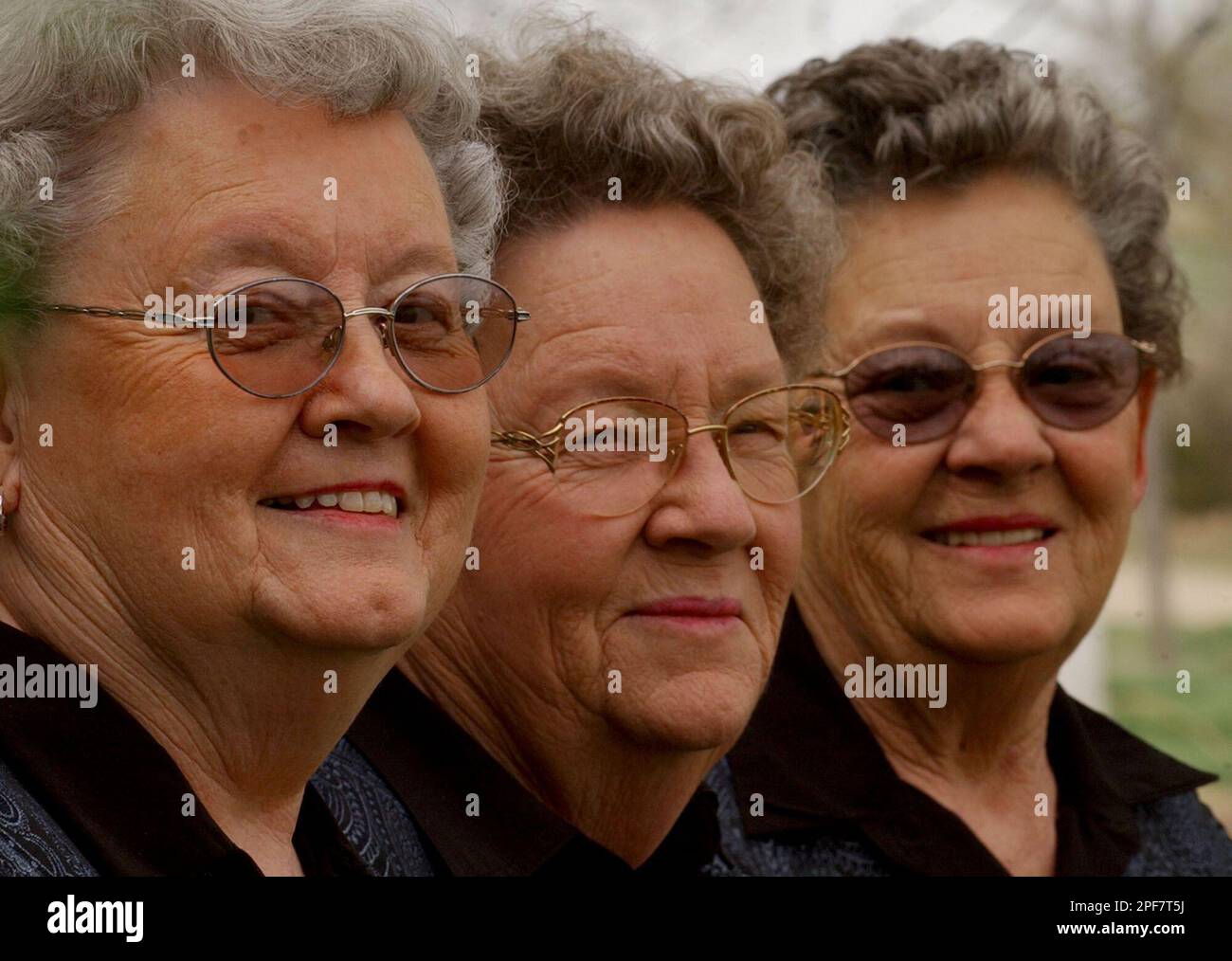 ** ADVANCE FOR WEEKEND APRIL 19-20 ** The Logan triplets, Margaret ...