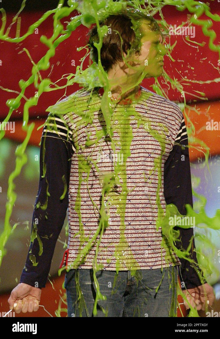 Actor Jim Carrey is "slimed" at the finale of Nickelodeon's 16th Annual ...