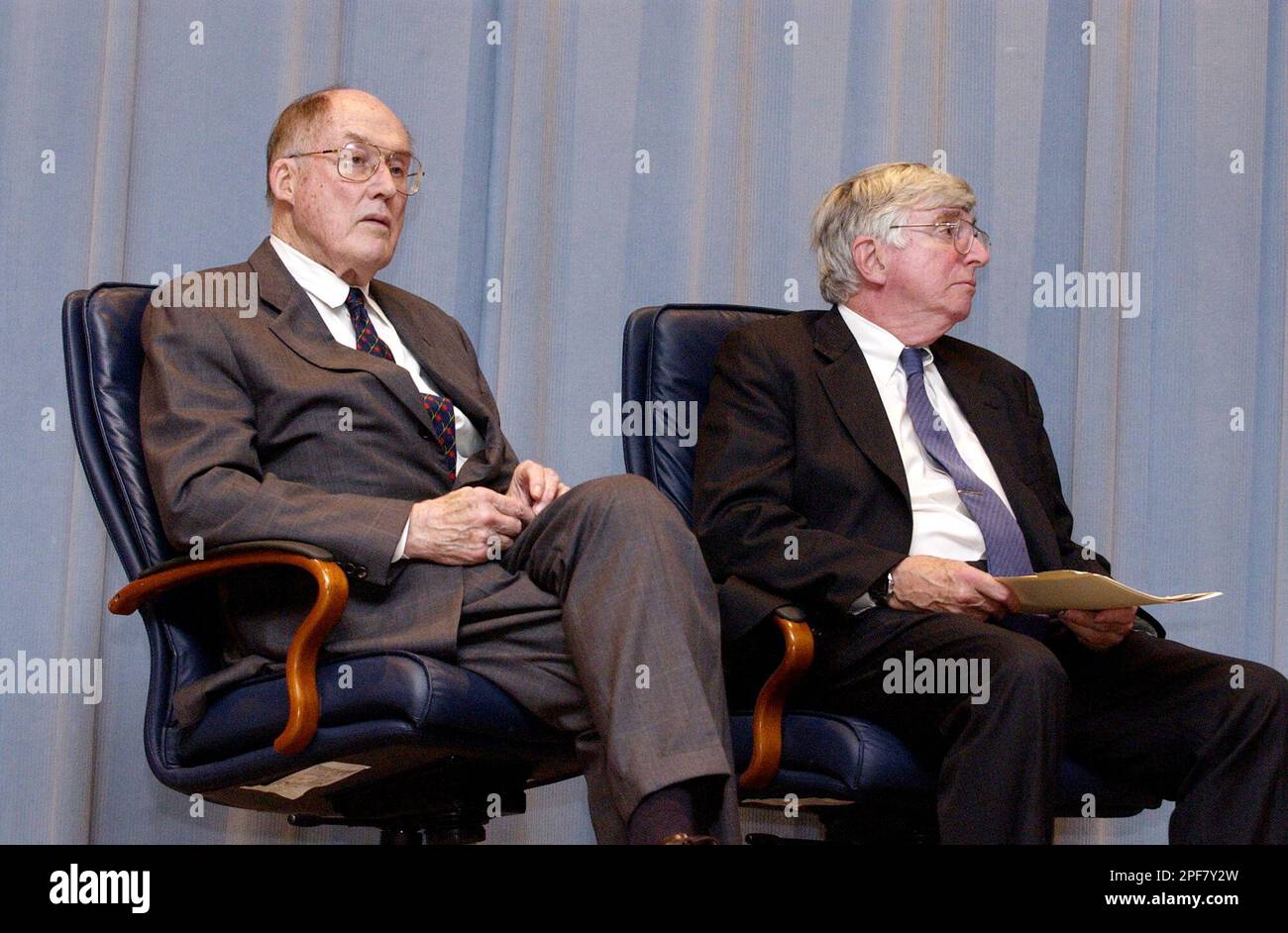 Supreme Court Chief Justice William Rehnquist, left, and Robert O'Neil ...