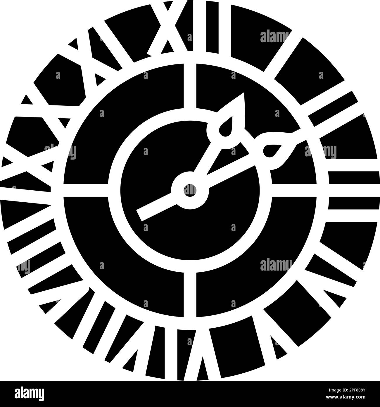 clock living room glyph icon vector illustration Stock Vector Image ...