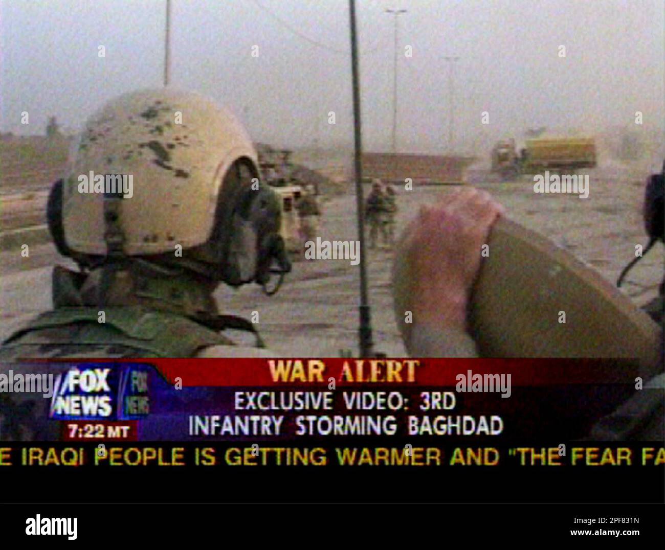 Tanks, seen in this image from video, roll down a road Saturday, April ...