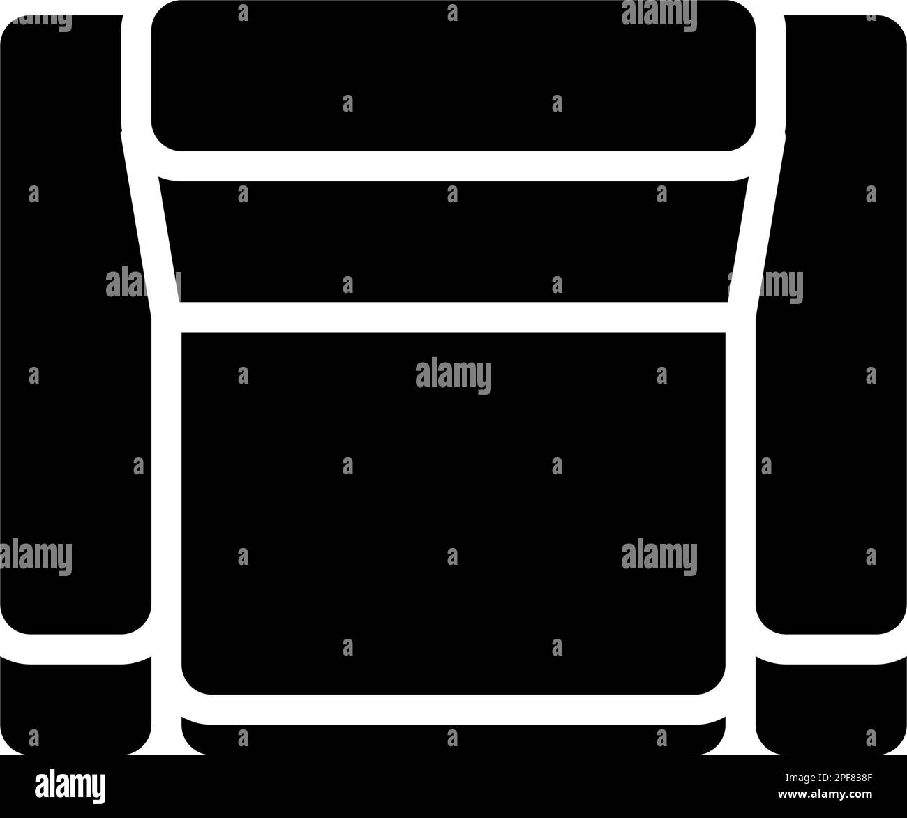 chair top view glyph icon vector illustration Stock Vector Image & Art ...