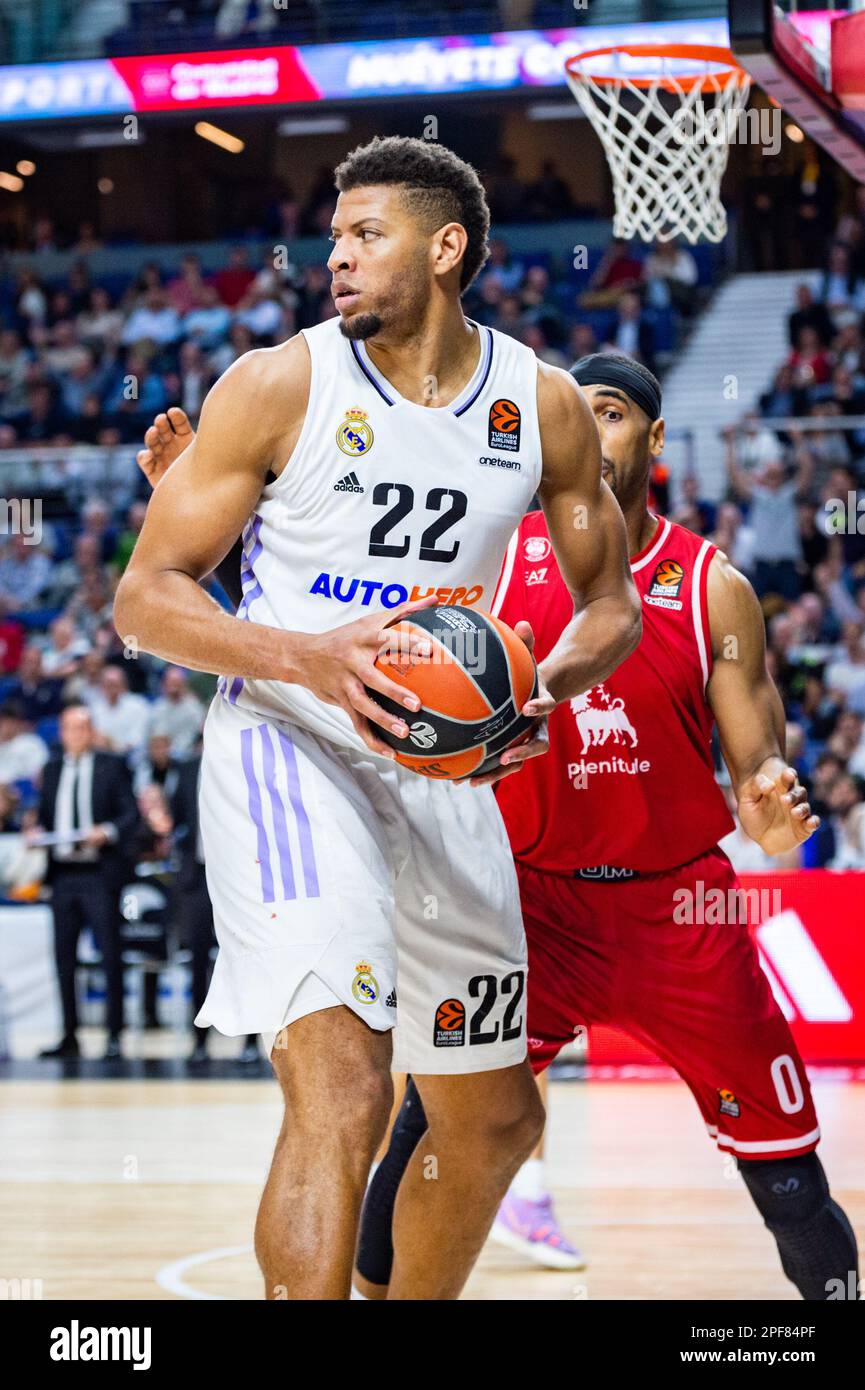 Madrid, Madrid, Spain. 16th Mar, 2023. Edy Tavares (Real Madrid) and ...