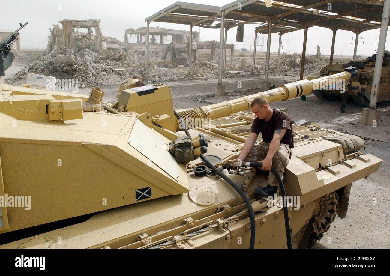 A member of the Challenger II Tank crew of the British Army's Royal ...