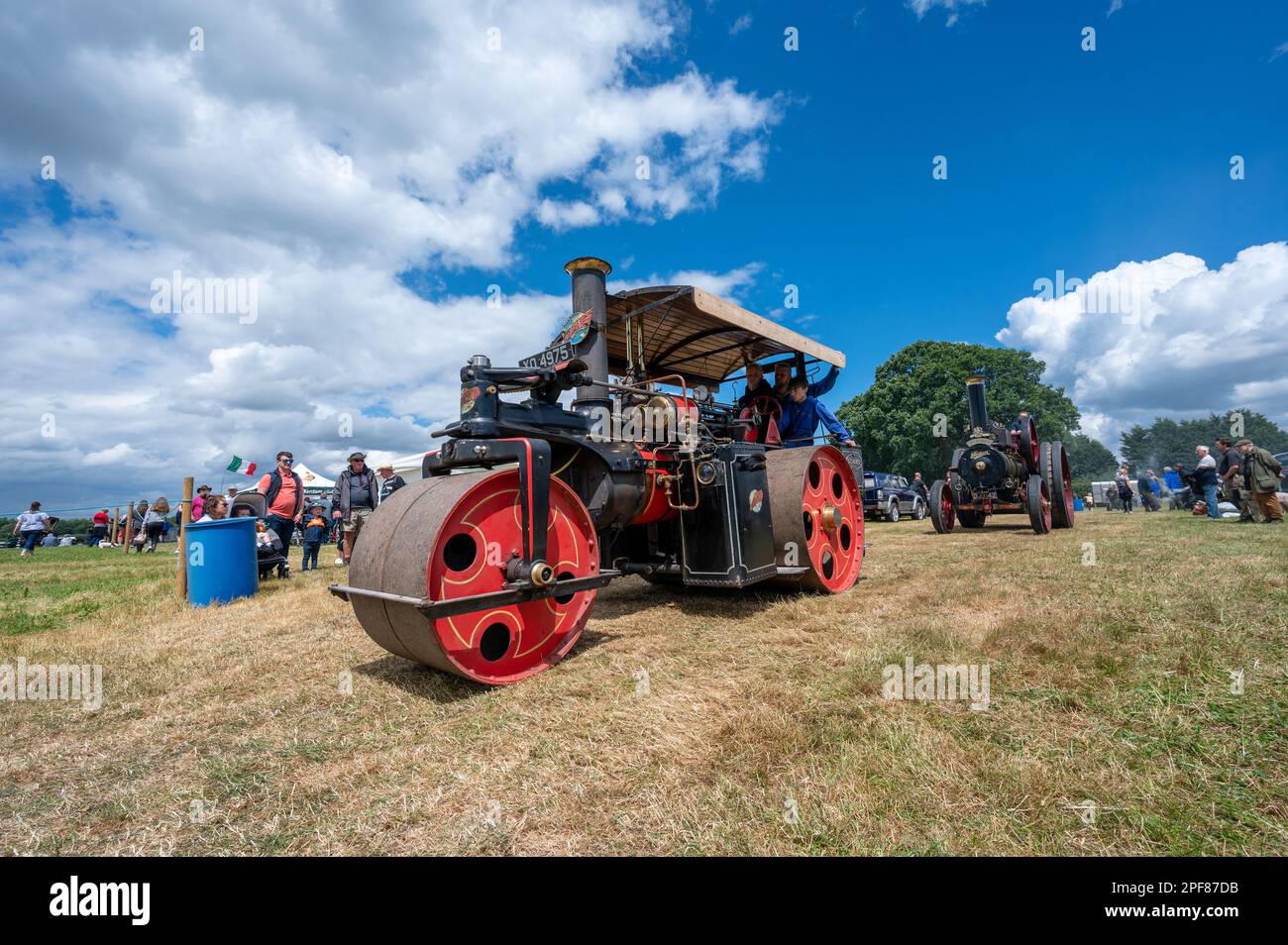 Steam traction engine on a warm, sunny Summer day at Kelsall Steam ...