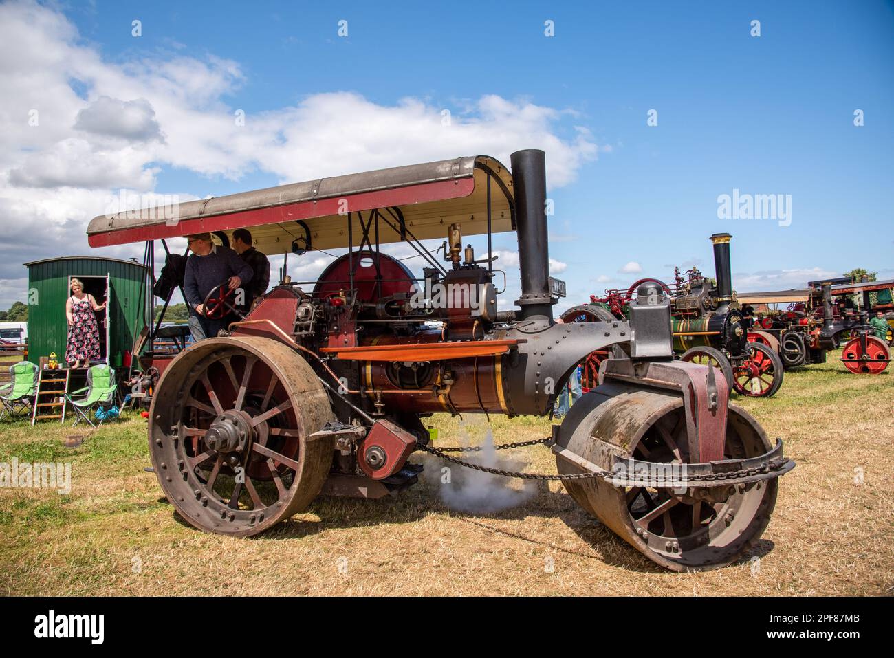 Steam traction engine on a warm, sunny Summer day at Kelsall Steam ...