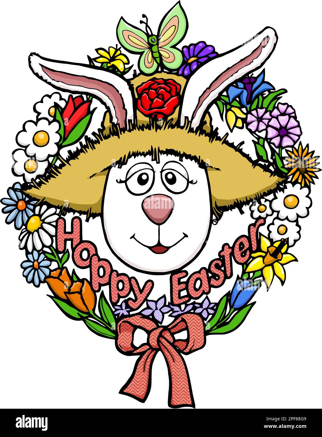 Easter spring flowers cartoon hi-res stock photography and images - Alamy
