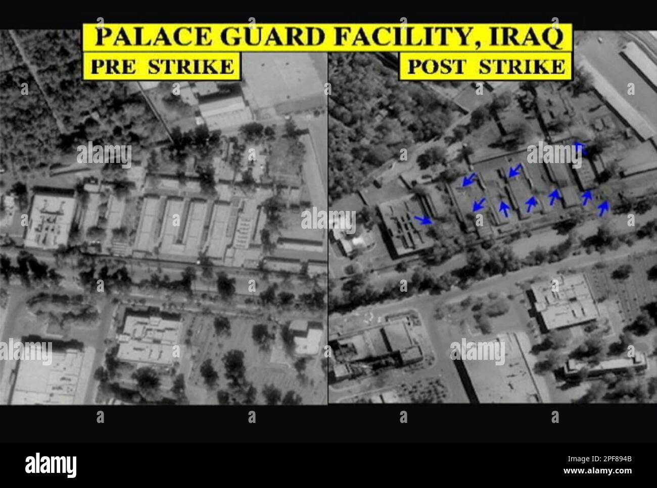 This aerial view was released by the U.S. Central Command in Doha ...