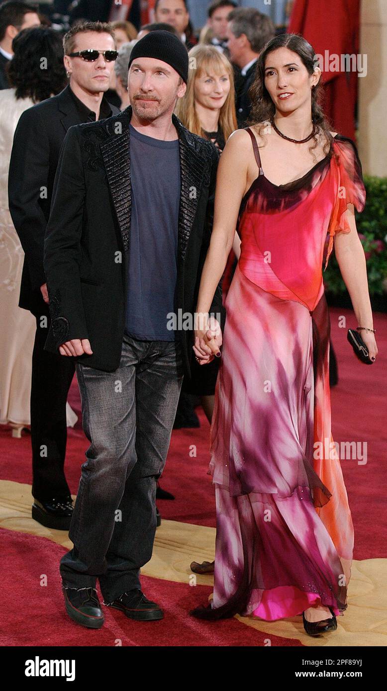 U2 guitarist The Edge and his wife, Morleigh Steinberg, arrive for the ...