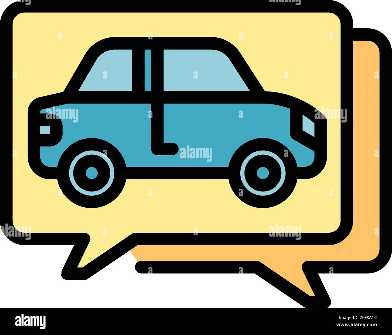 Vehicle purchase icon. Outline Vehicle purchase vector icon for web ...