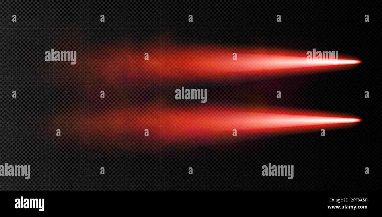 Red plane cloud smoke trail vector speed line isolated on transparent ...