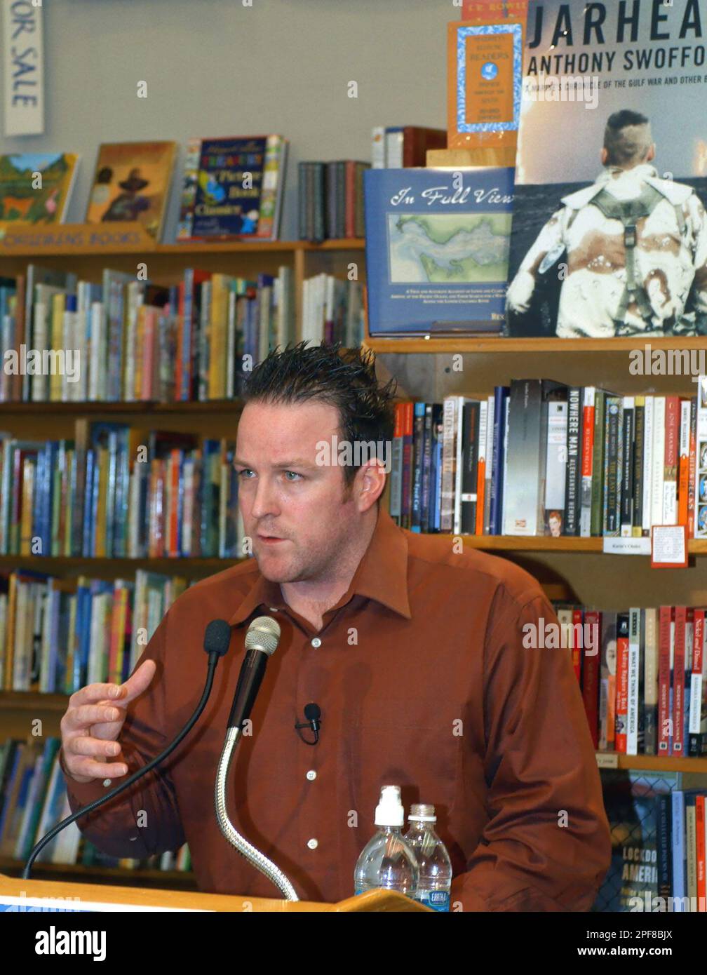 Anthony Swofford, author of "Jarhead," an autobiographical account of ...