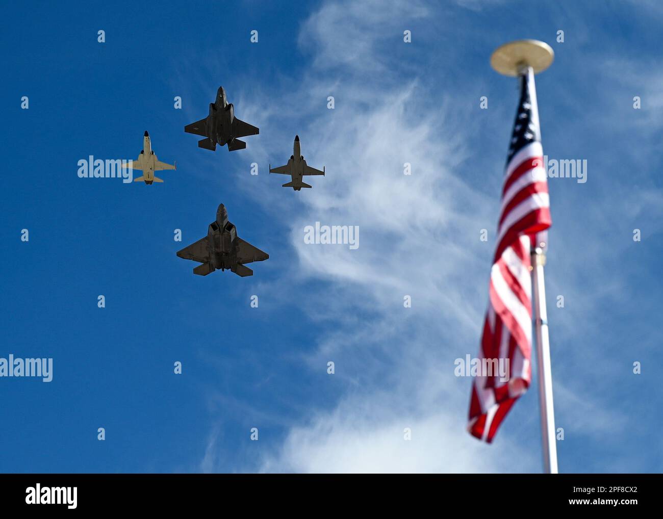 Tucson, Arizona, USA. 5th Mar, 2023. An F-35 Lightning II, F-22 Raptor ...