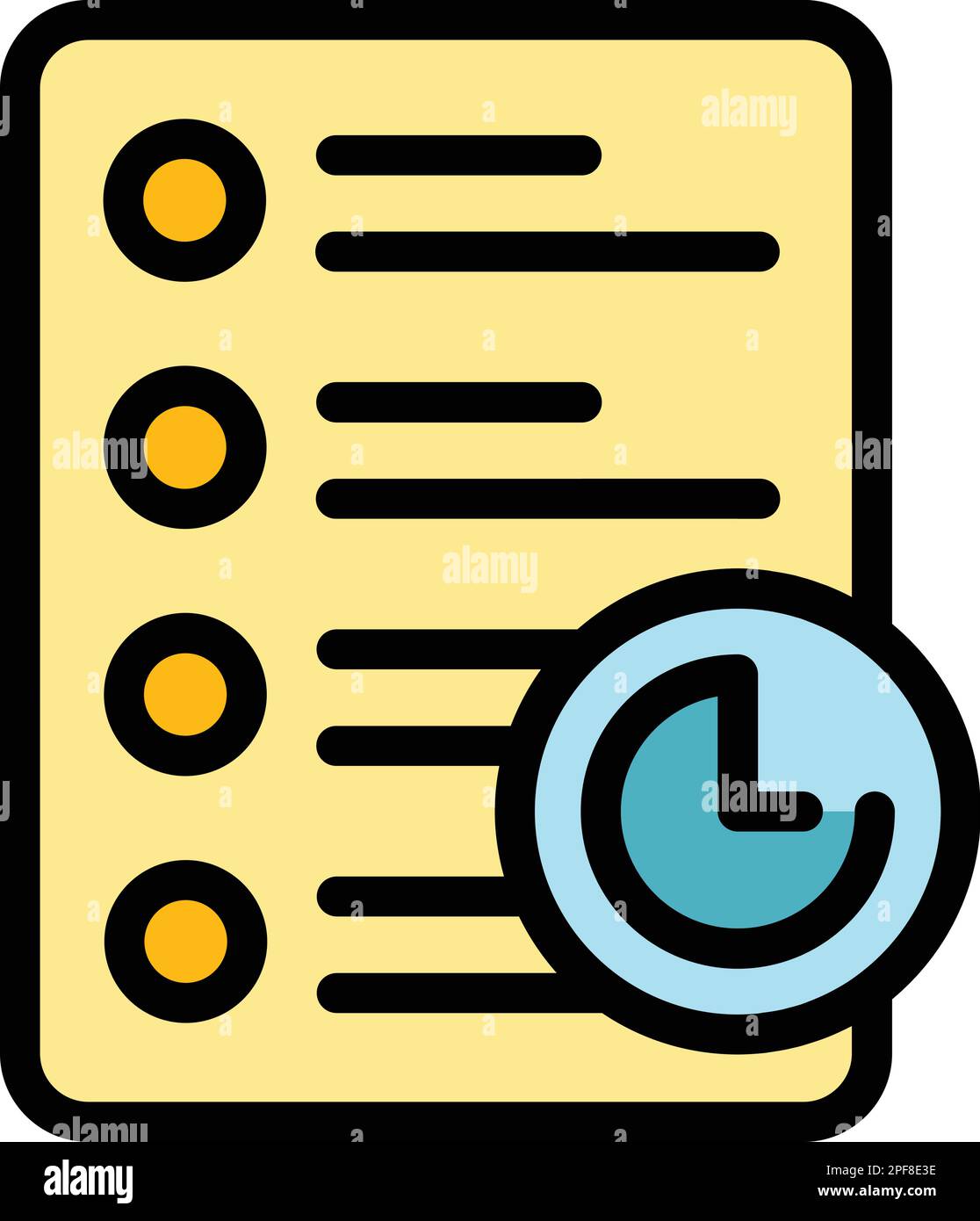 Agenda task schedule icon. Outline Agenda task schedule vector icon for ...