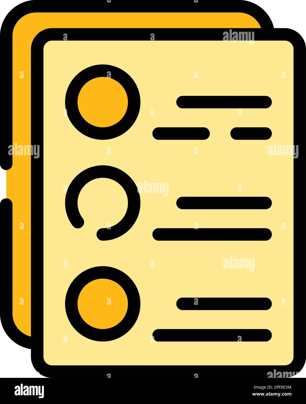 Paper office task icon. Outline Paper office task vector icon for web ...