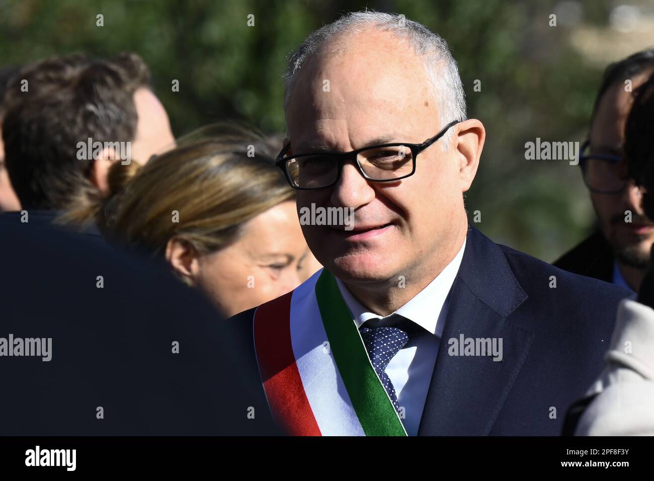 Roberto Gualtieri Mayor of Rome during the 45th anniversary of the ...